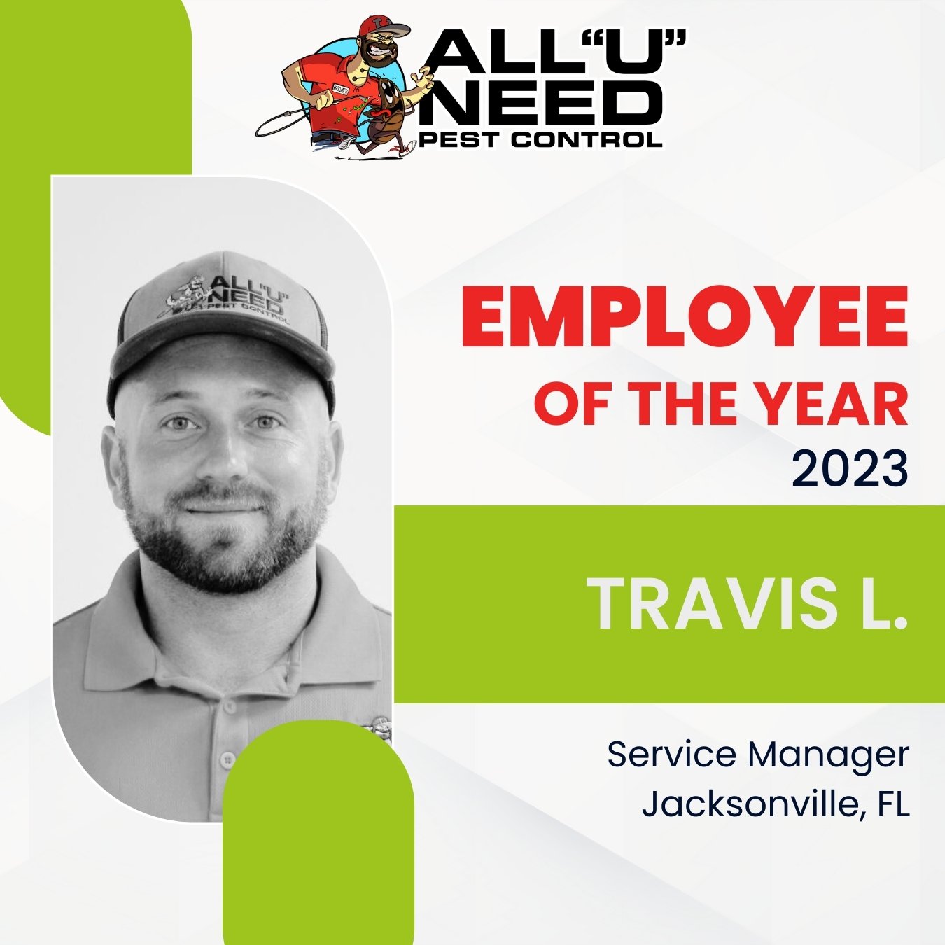 2023 All U Need Pest Control: Employee of the Year | All "U" Need Pest ...